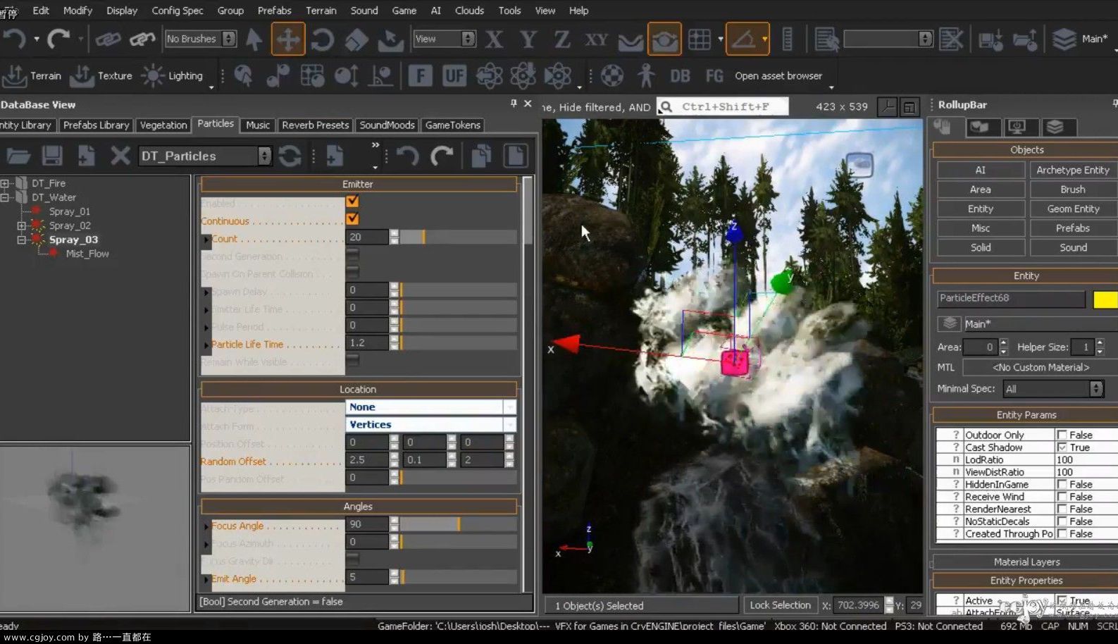 CryENGINE引擎教程-Digital Tutors - Particle Effects in CryENGINE - 其他资源 - Powered by Discuz!