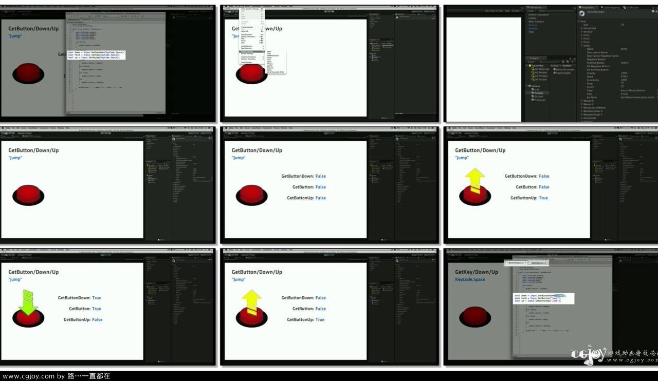 如何获得按钮或按键输入GetButton and GetKey-初级脚本编写系列 - 其他资源 - CGJOY