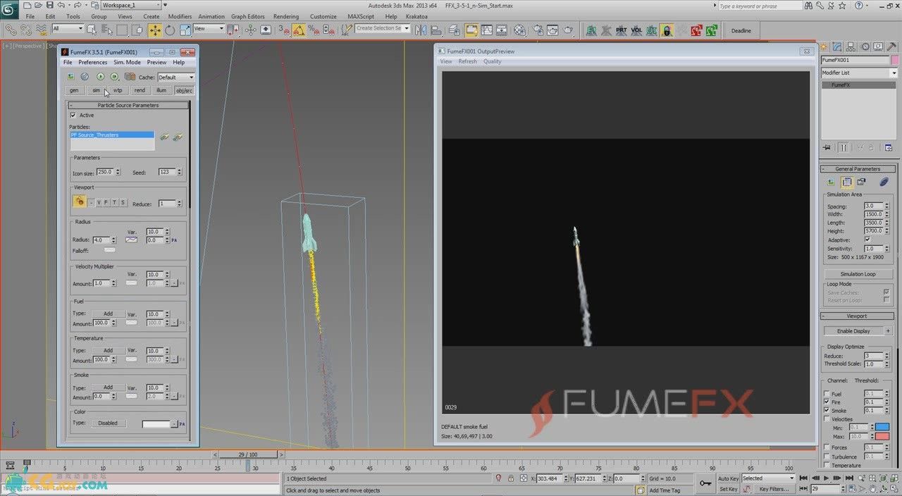 12-FumeFX 3.5教程+效果视频 - 动画特效教程 - CGJOY