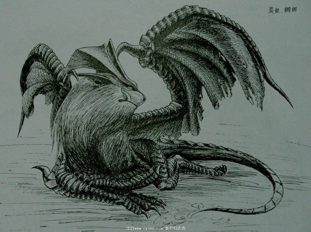 龙原画-角色原画-CG作品网 - CGJOY