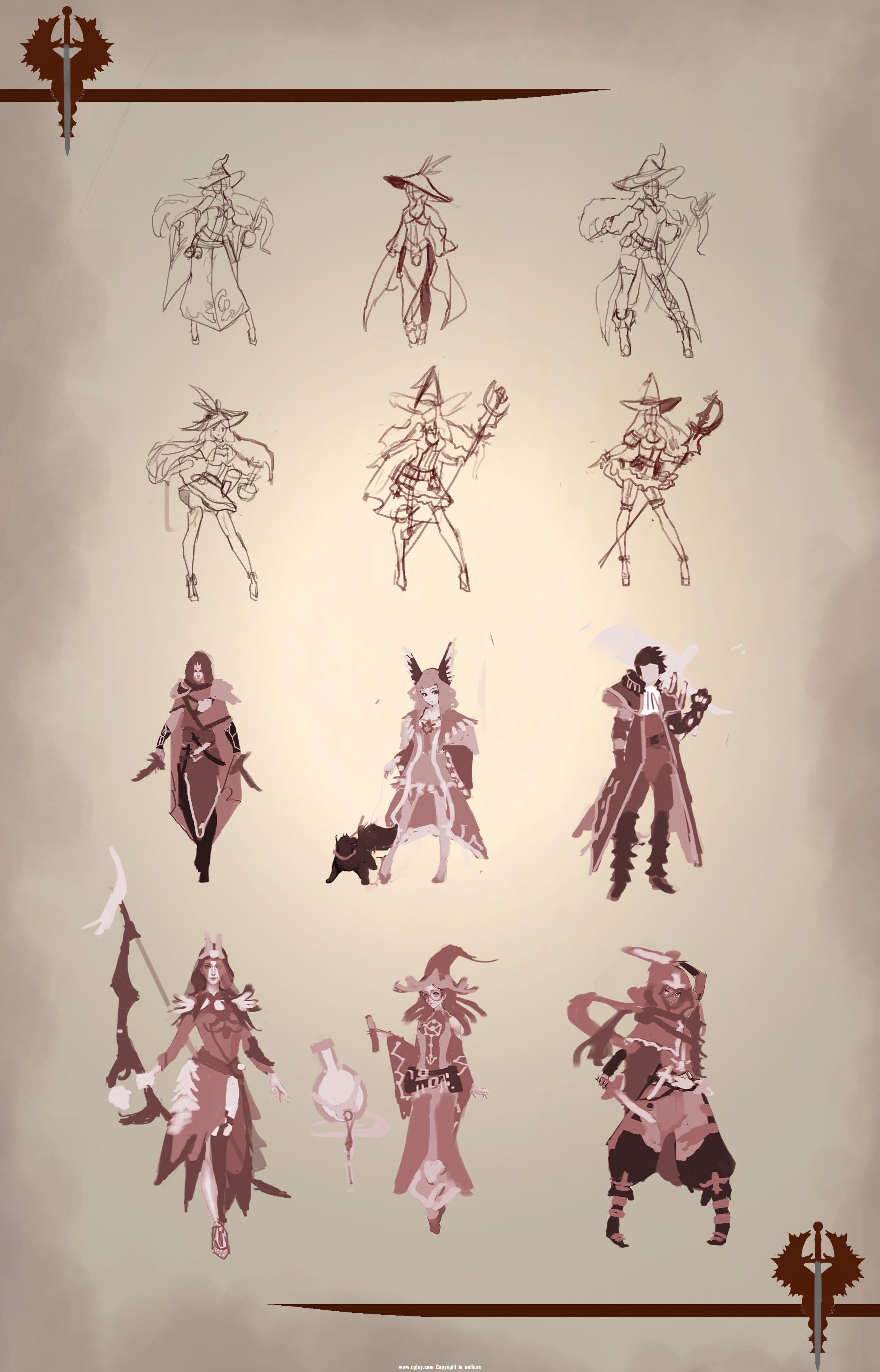 练习作业-角色原画-CG作品网 - Powered by Discuz!